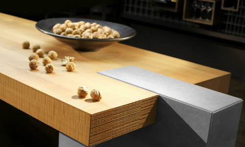 Коллекция кухонь из бетона Progetto 50 Wind от итальянской компании ...